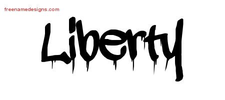 Graffiti Name Tattoo Designs Liberty Free Lettering - Free Name Designs