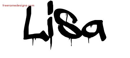 Graffiti Name Tattoo Designs Lisa Free Lettering - Free Name Designs