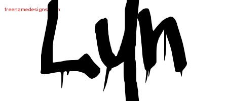 Graffiti Name Tattoo Designs Lyn Free Lettering - Free Name Designs