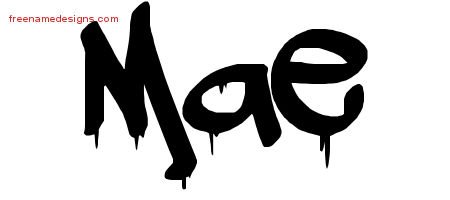Graffiti Name Tattoo Designs Mae Free Lettering - Free Name Designs