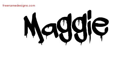 Graffiti Name Tattoo Designs Maggie Free Lettering - Free Name Designs
