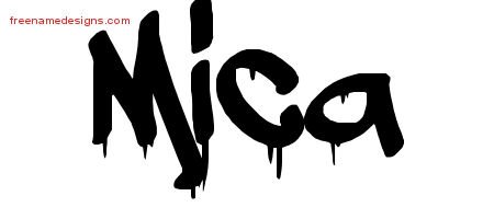 Graffiti Name Tattoo Designs Mica Free Lettering - Free Name Designs