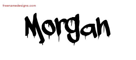 Graffiti Name Tattoo Designs Morgan Free Lettering - Free Name Designs
