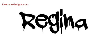 Graffiti Name Tattoo Designs Regina Free Lettering - Free Name Designs