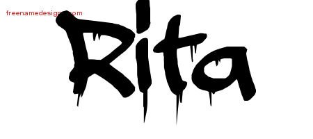 Graffiti Name Tattoo Designs Rita Free Lettering - Free Name Designs