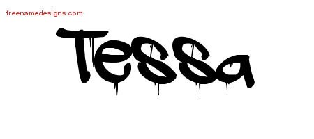 Graffiti Name Tattoo Designs Tessa Free Lettering - Free Name Designs