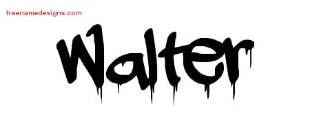 Graffiti Name Tattoo Designs Walter Free Lettering - Free Name Designs