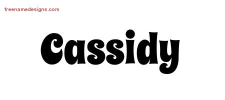 Groovy Name Tattoo Designs Cassidy Free Lettering - Free Name Designs