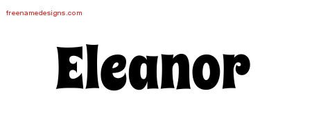 Groovy Name Tattoo Designs Eleanor Free Lettering - Free Name Designs