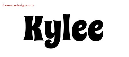 Groovy Name Tattoo Designs Kylee Free Lettering - Free Name Designs