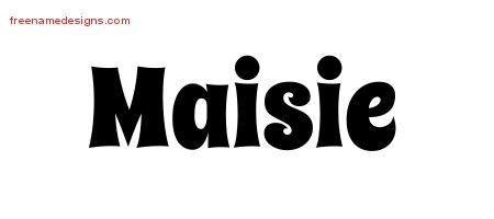 Groovy Name Tattoo Designs Maisie Free Lettering - Free Name Designs