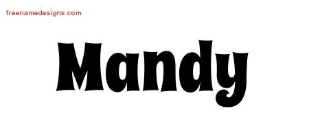 Groovy Name Tattoo Designs Mandy Free Lettering - Free Name Designs