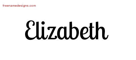 Cursive Elizabeth
