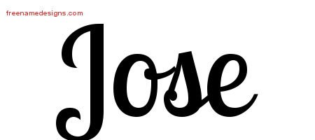 Handwritten Name Tattoo Designs Jose Free Download - Free Name Designs