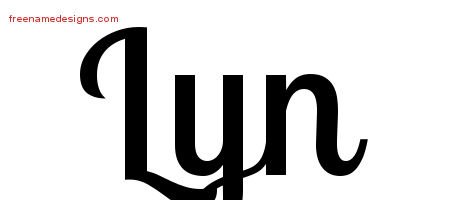 Handwritten Name Tattoo Designs Lyn Free Download - Free Name Designs