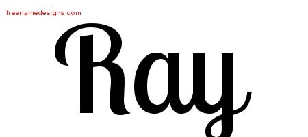 Handwritten Name Tattoo Designs Ray Free Download - Free Name Designs