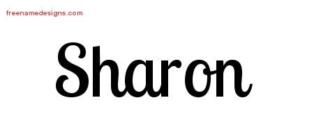 Handwritten Name Tattoo Designs Sharon Free Download - Free Name Designs