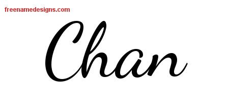Lively Script Name Tattoo Designs Chan Free Printout - Free Name Designs