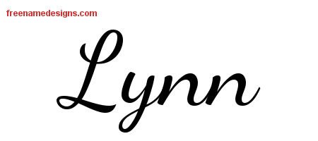 Lively Script Name Tattoo Designs Lynn Free Printout - Free Name Designs