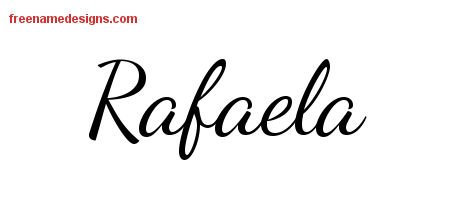 Lively Script Name Tattoo Designs Rafaela Free Printout - Free Name Designs