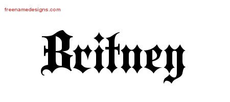 Britney Name Designs