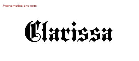 Clarissa Name Tattoos