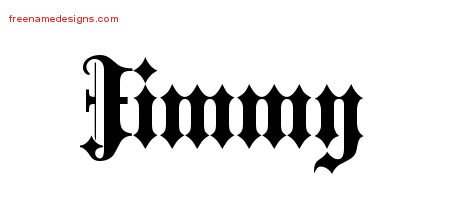 Old English Name Tattoo Designs Jimmy Free - Free Name Designs