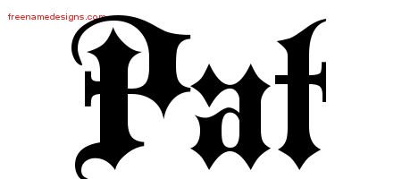 Old English Name Tattoo Designs Pat Free - Free Name Designs