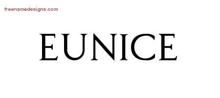 Regal Victorian Name Tattoo Designs Eunice Graphic Download - Free Name ...