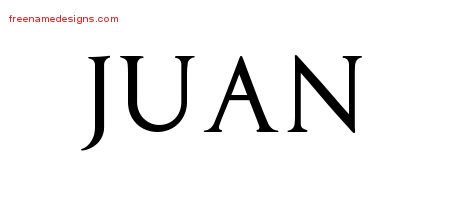 Regal Victorian Name Tattoo Designs Juan Graphic Download - Free Name ...