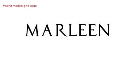 Regal Victorian Name Tattoo Designs Marleen Graphic Download - Free ...