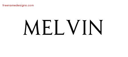 Regal Victorian Name Tattoo Designs Melvin Graphic Download - Free Name ...