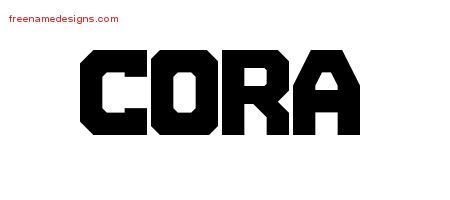 Titling Name Tattoo Designs Cora Free Printout - Free Name Designs