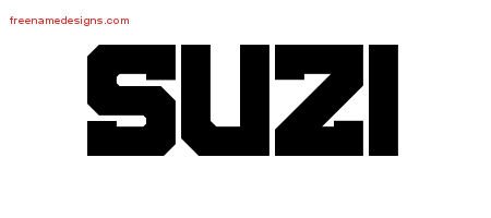 Titling Name Tattoo Designs Suzi Free Printout - Free Name Designs