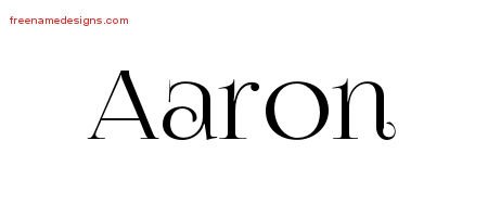 Vintage Name Tattoo Designs Aaron Free Download - Free Name Designs