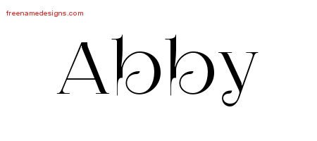 Vintage Name Tattoo Designs Abby Free Download - Free Name Designs