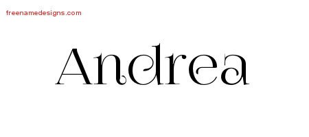 Vintage Name Tattoo Designs Andrea Free Download - Free Name Designs