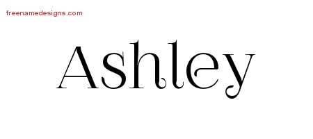 Vintage Name Tattoo Designs Ashley Free Download - Free Name Designs