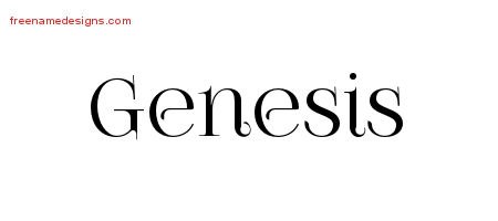 Vintage Name Tattoo Designs Genesis Free Download - Free Name Designs