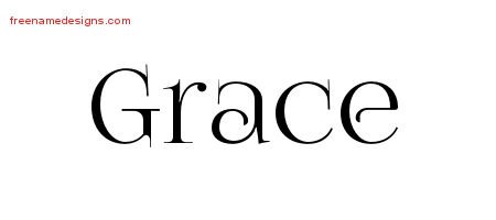 Grace Name Tattoo Designs