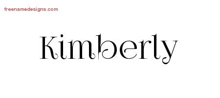 Vintage Name Tattoo Designs Kimberly Free Download - Free Name Designs