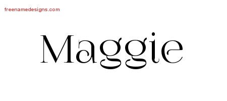 Vintage Name Tattoo Designs Maggie Free Download - Free Name Designs