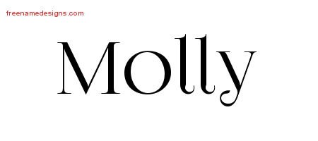 Vintage Name Tattoo Designs Molly Free Download - Free Name Designs