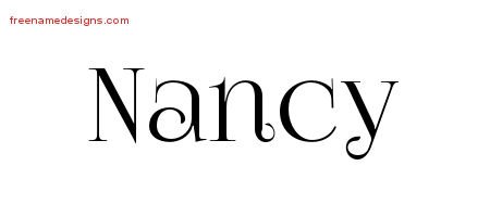 Vintage Name Tattoo Designs Nancy Free Download - Free Name Designs