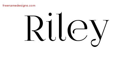 Vintage Name Tattoo Designs Riley Free Download - Free Name Designs