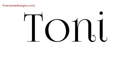 Vintage Name Tattoo Designs Toni Free Download - Free Name Designs