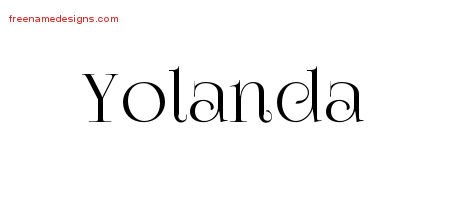 Vintage Name Tattoo Designs Yolanda Free Download - Free Name Designs