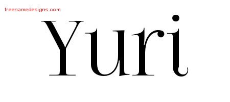 Vintage Name Tattoo Designs Yuri Free Download - Free Name Designs