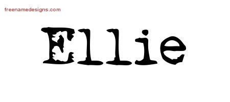 Ellie Name Design