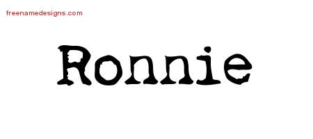 Vintage Writer Name Tattoo Designs Ronnie Free Lettering - Free Name ...